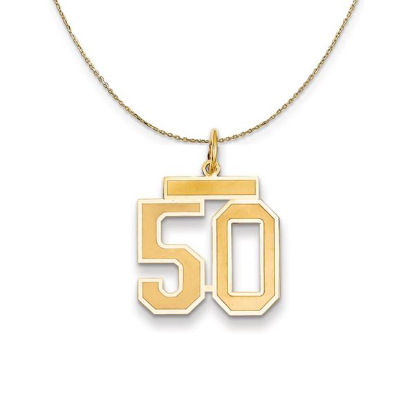 Black Bow Jewelry Co. | Jewelry | 4k Yellow Gold Jersey Med Number 5 ...